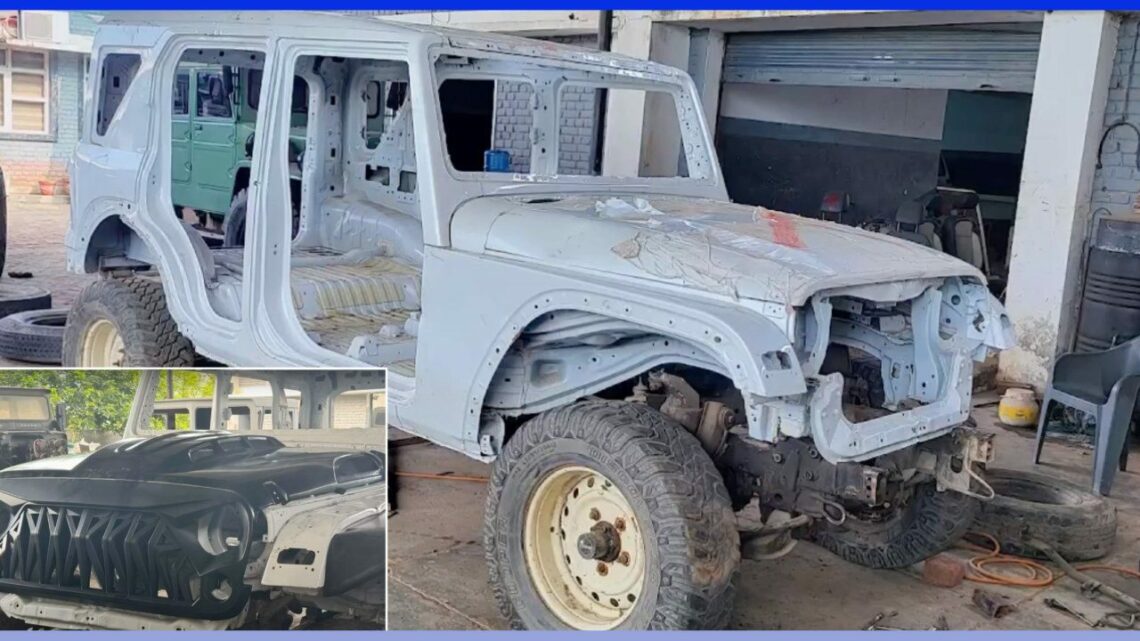 Mahindra Thar Roxx Seen Undergoing Full-Body Modification