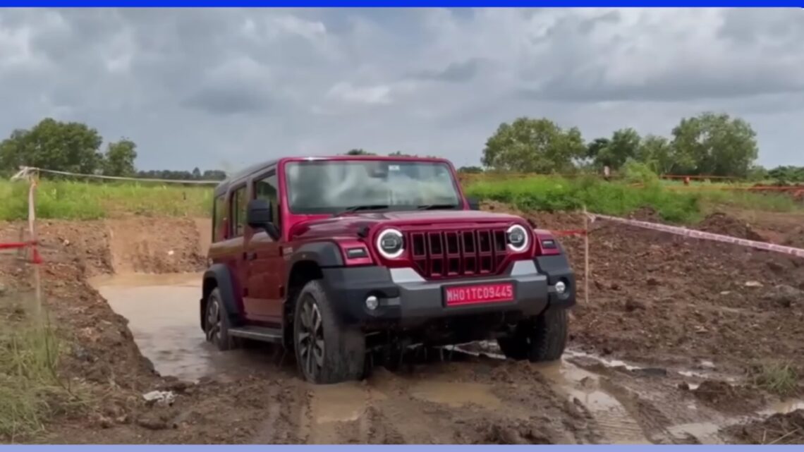 Mahindra Thar Roxx Conquers Off-Road Terrain Comfortably