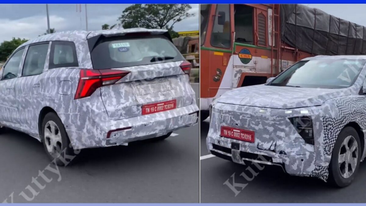 New Mahindra XUV700 Facelift Spotted Testing