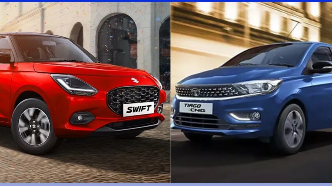 Maruti Swift CNG vs Tata Tiago CNG - Specs, Price, Features