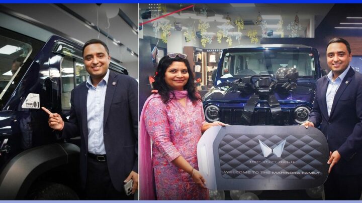 Aakash Minda Becomes The First Owner of Mahindra Thar Roxx