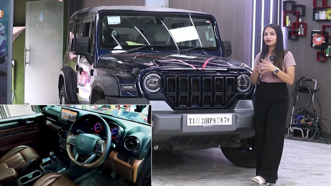 First-Ever Mahindra Thar Roxx with Modified Brown Interior