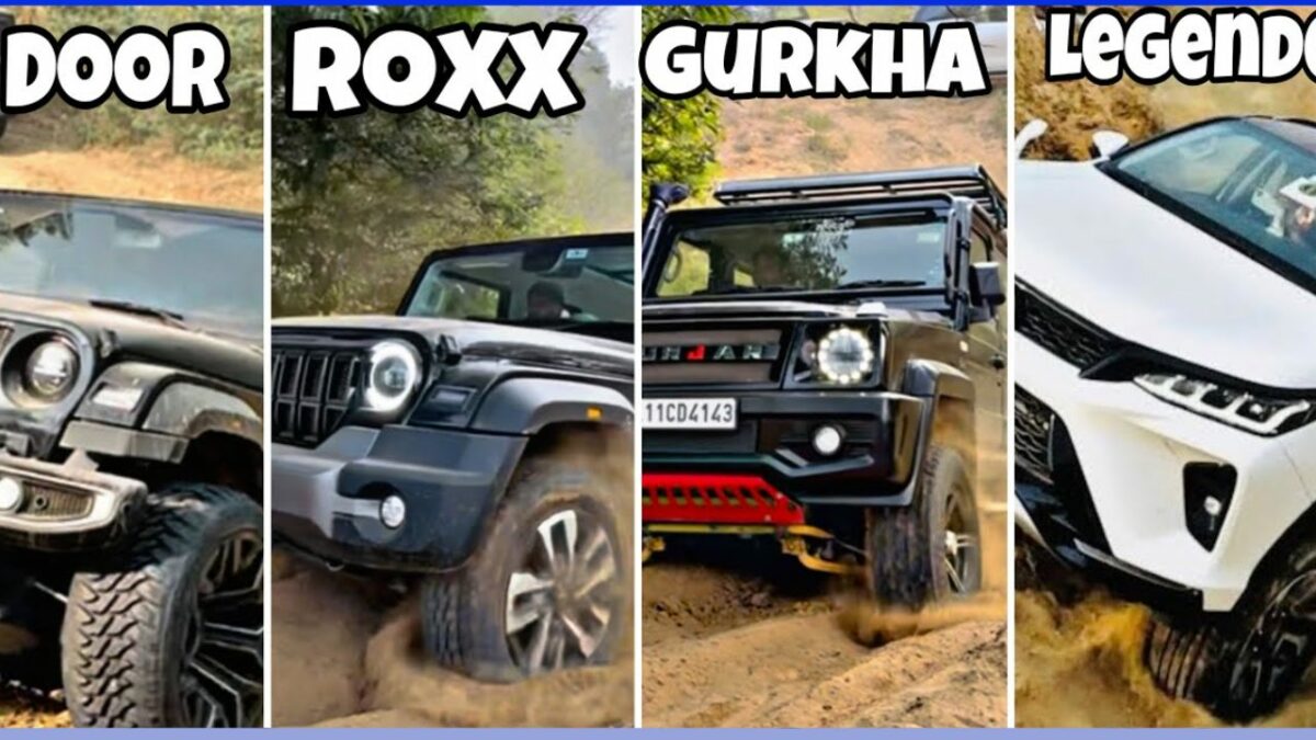 Thar v Thar Roxx v Gurkha v Fortuner Legender Off Road Test