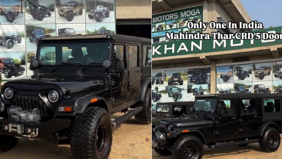 India's Only Old-Gen Mahindra Thar 5-door is a Beast