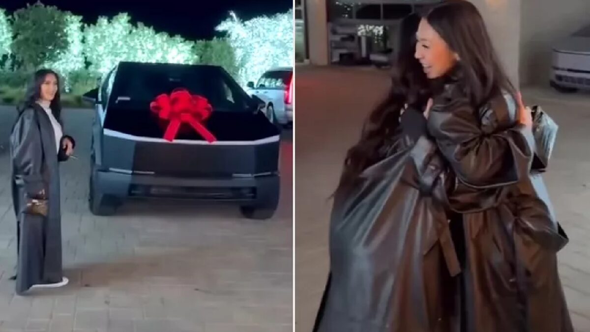 Kim Kardashian Gifts Tesla Cybertruck to Tracy Romulus