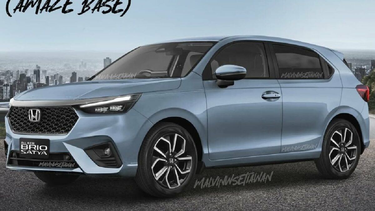 New Gen Honda Amaze-based Brio Imagined – Worthy Maruti Swift Rival?