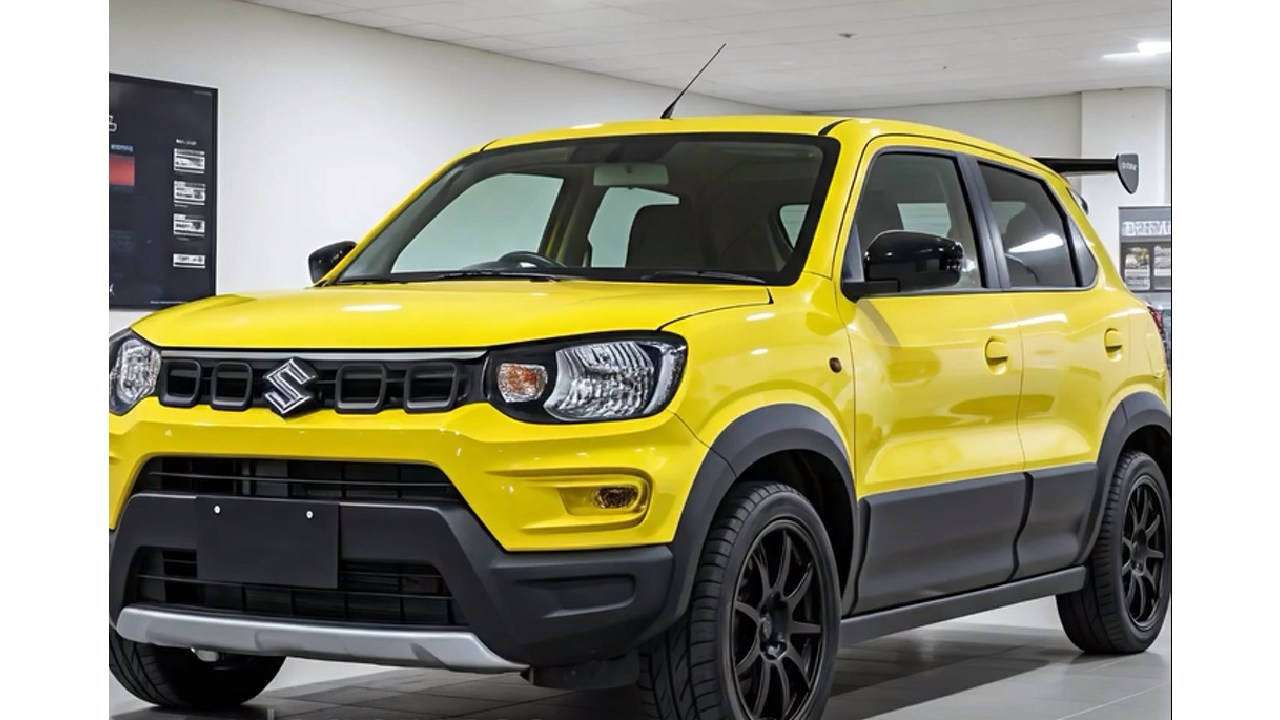 5 Maruti S-Presso Concepts with Yellow Paint and Other Mods