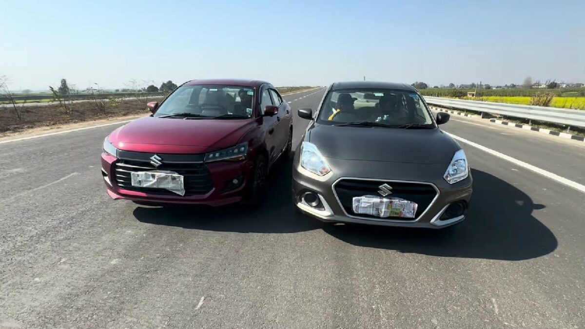 New Maruti Dzire vs Old Dzire Drag Race - First Time on Web