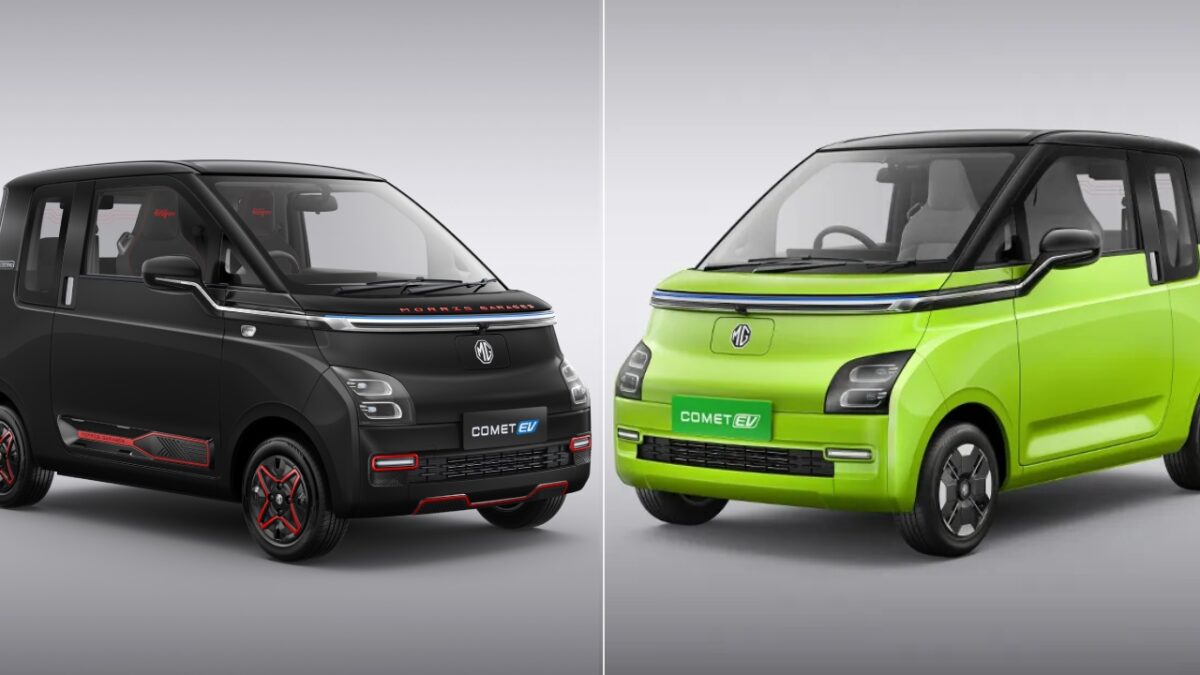 MG Comet EV Base Model vs Top Model (Blackstorm)