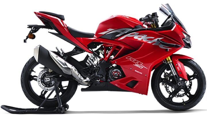 Upgraded TVS Apache RR 310 Unveiled with Advanced Features