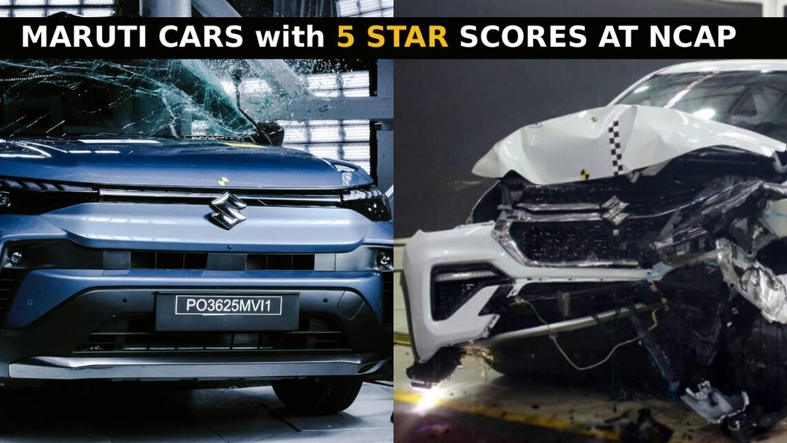 Maruti Suzuki Cars with 5‑Star NCAP Score: Dzire to Victoris