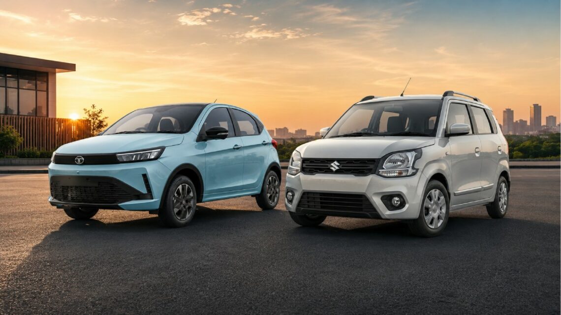 Maruti Wagon R Flex-Fuel vs Tata Tiago iCNG Comparison